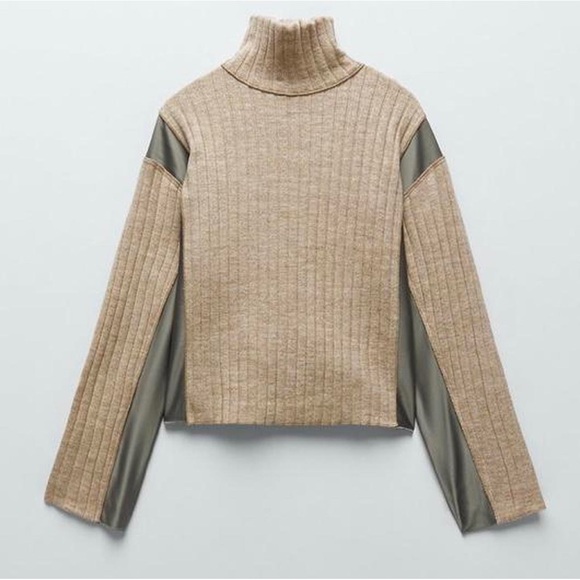 Zara | Tops | Zara Colorblock Sweater | Poshmark